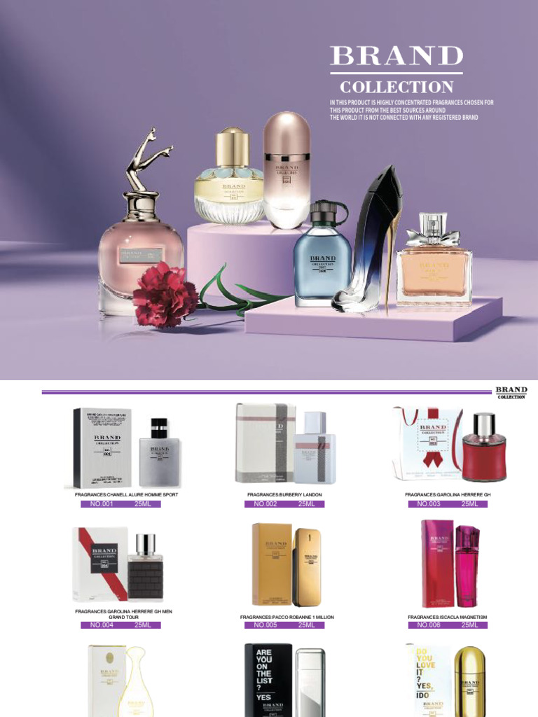 Brand Collection Perfume Catalog 2025 | PDF | Perfume | Perfumery