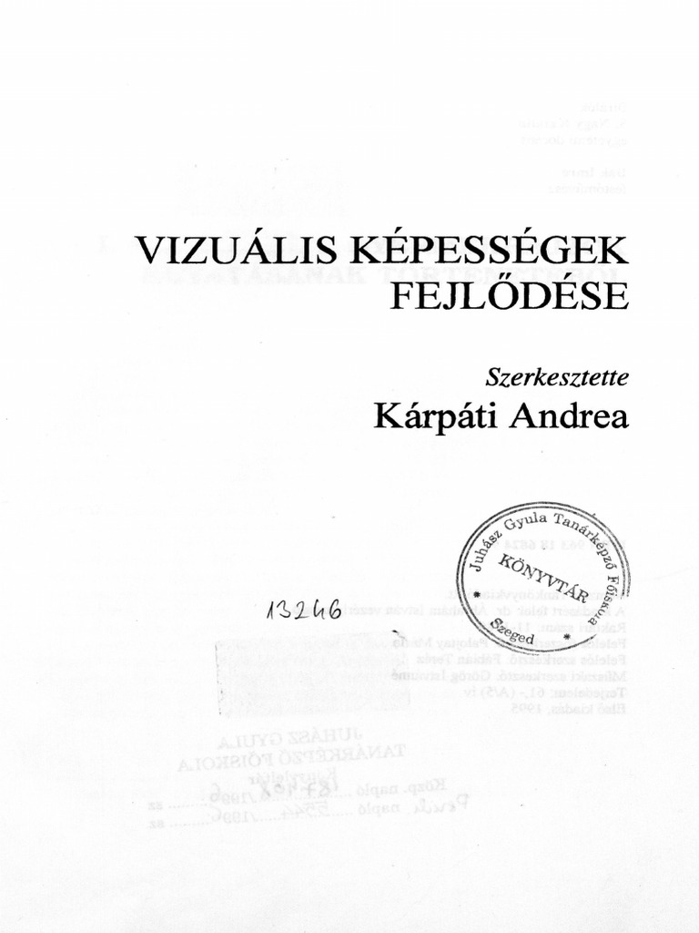 Rajzkeszseg Csapo Varsanyi 1995 Kárpáti Andrea Szerkesztésével | PDF