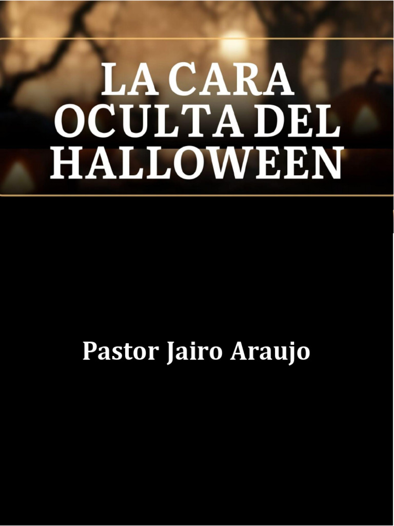 La Cara Oculta Del Halloween (Jairo Araujo) - 1 | PDF | Rueda del año