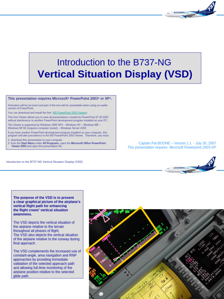 B737MRG VSD | PDF | Microsoft Power Point | Aviation