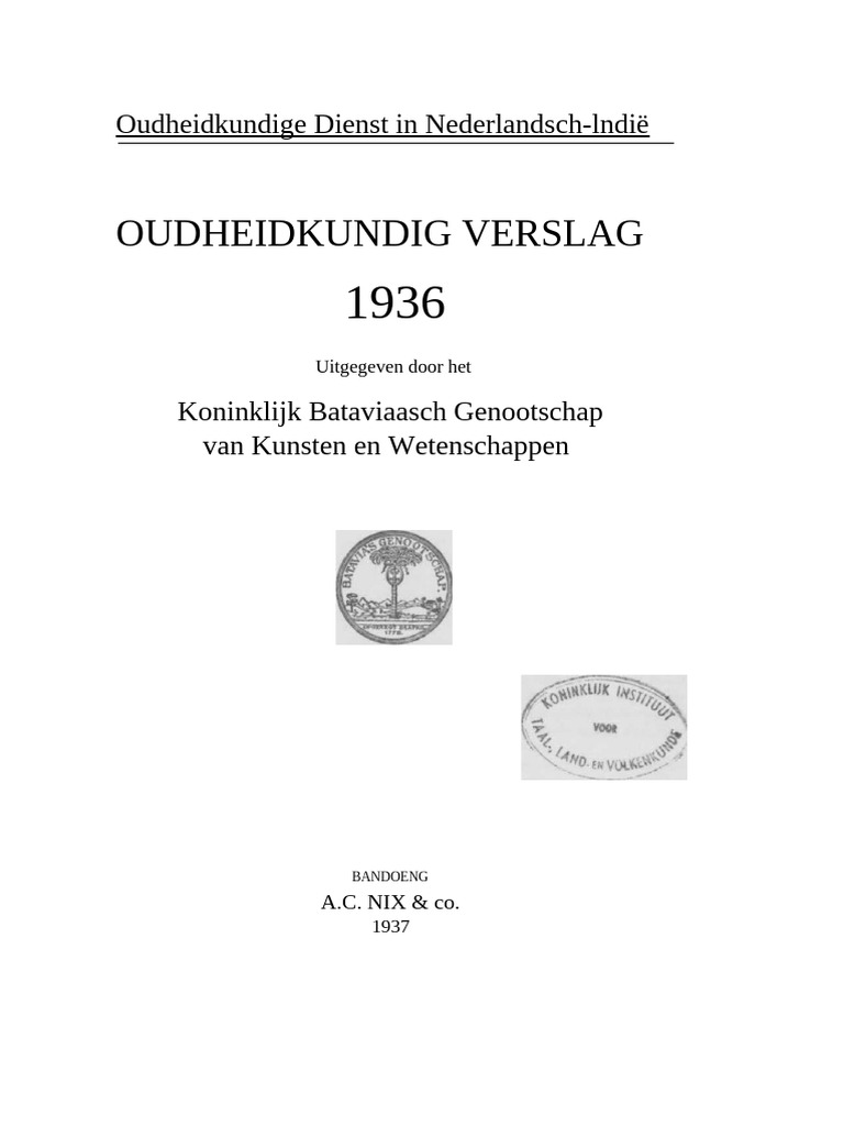 oudheidkundig verslag 1936 | PDF
