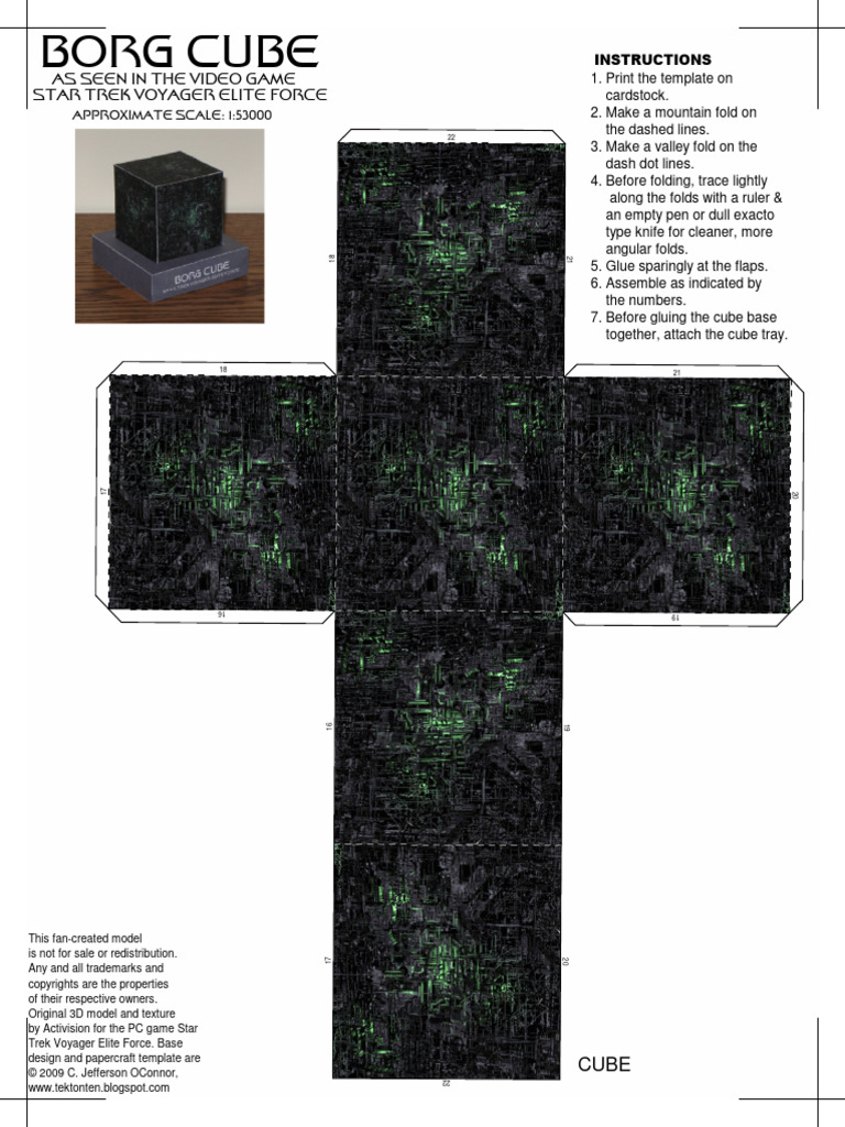 Borg Cube | PDF | Uss Voyager (Star Trek) | Star Trek
