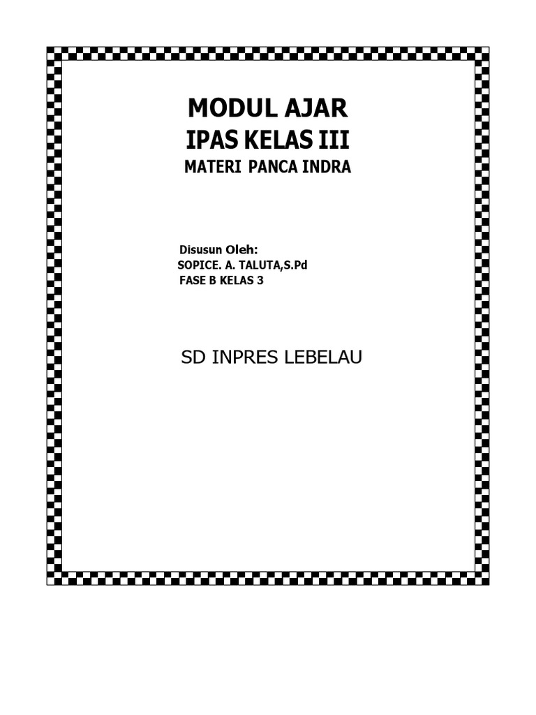 Modul Ajar Kelas 3 SD | PDF