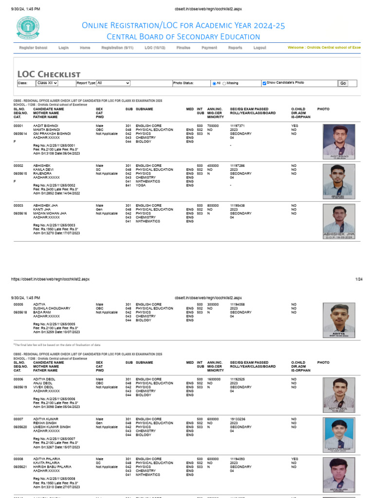 Xii Loc Checklist | PDF | Schools | Qualifications