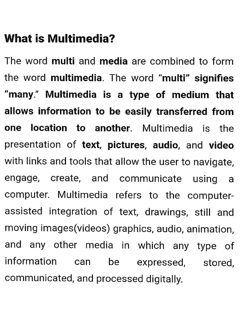 Multimedia and Multimedia Systems | PDF Multimedia and Multimedia Systems | PDF
