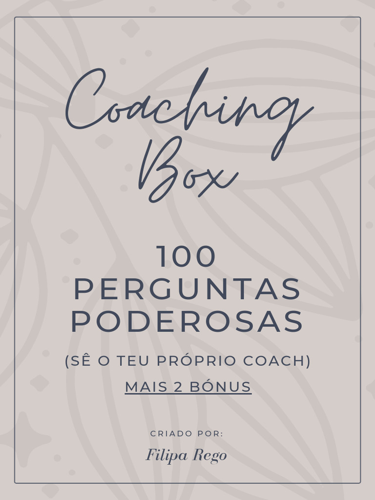 Coaching Box | PDF | Emoções | Consciência