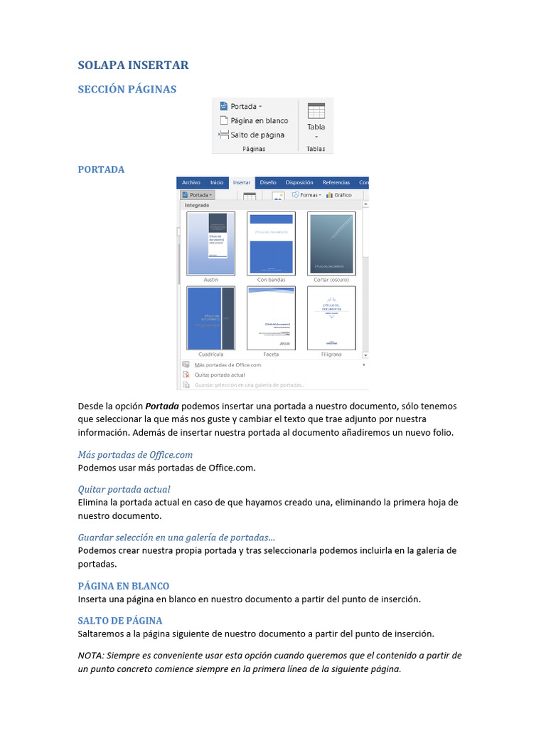 Microsoft Word-002 (Insertar - Tablas) | PDF | Microsoft Excel | Hoja ...