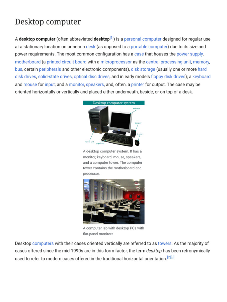 Desktop Computers Explained | PDF