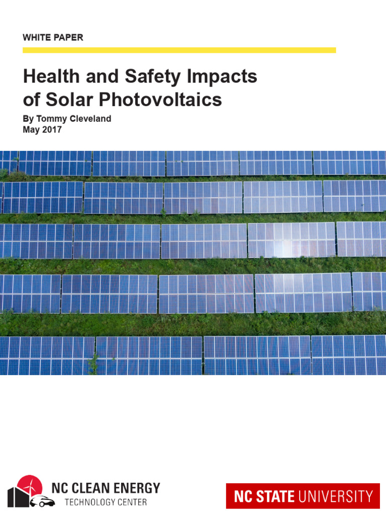Health & Safety of Solar PV Systems | PDF | Photovoltaics | Thin Film ...
