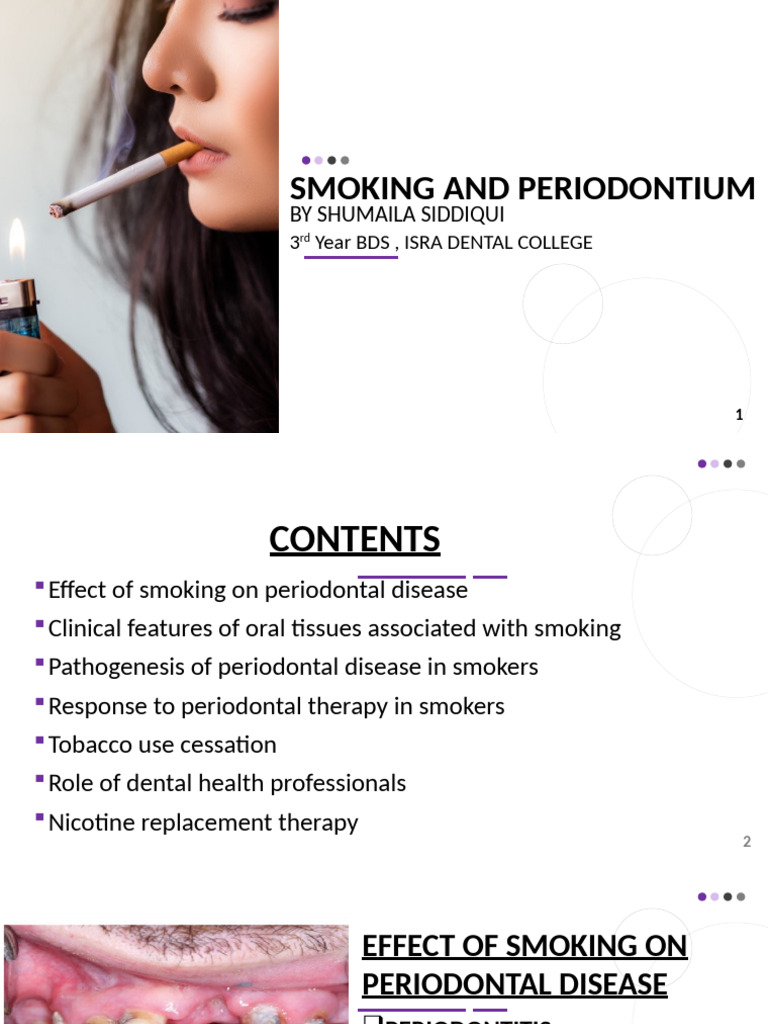 Smoking and Periodontium | PDF | Periodontology | Medical Specialties
