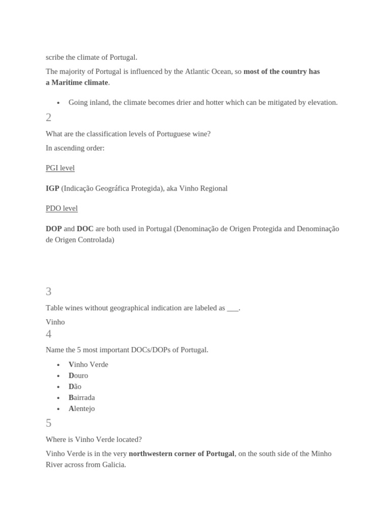 Potugal_Wset_3 | PDF | Alcoholic Drinks | Viticulture