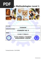 Formatted Cookery NC II Training Regulation | PDF
