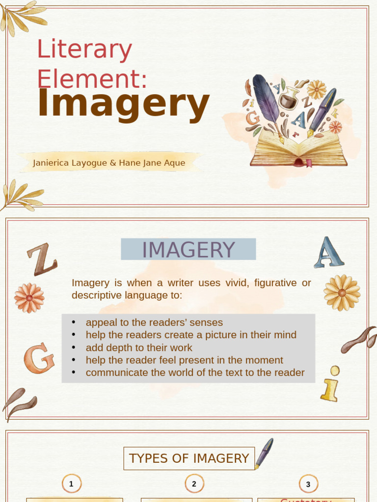 Report On Imagery With Examples | PDF | Senses | The Raven