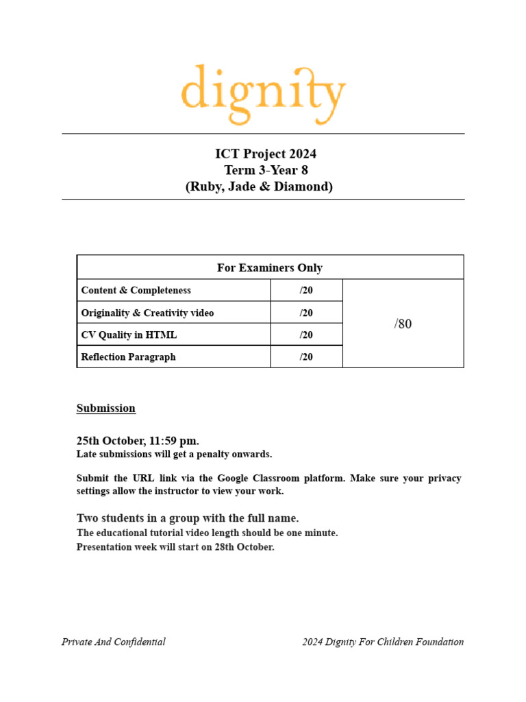 Year 8 Ict Project 2024 (DJR) | PDF | Career & Growth | Art