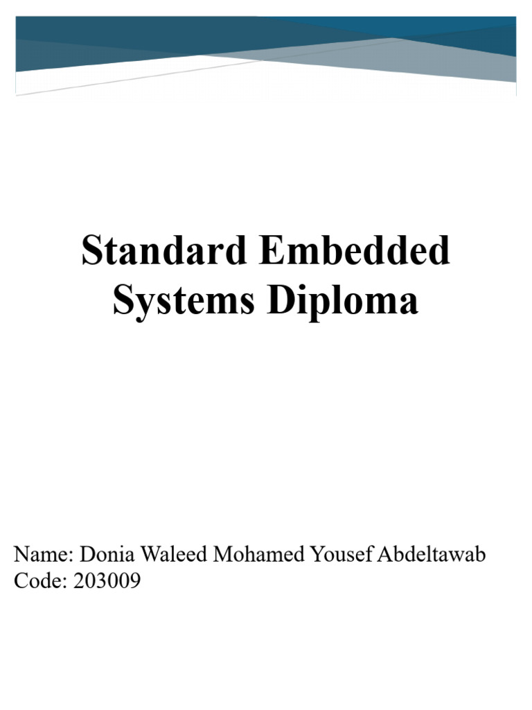 Introduction To Embedded Systems | PDF | Microcontroller | Embedded System