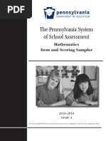 8th Grade Science PSSA Sampler 2023 | PDF | Tide | Multiple Choice