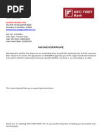 NOC Letter For Loan Account ICICI Bank Limited | PDF