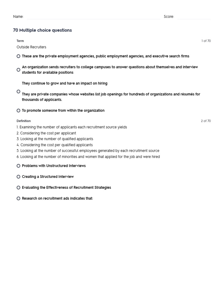 Chapter 4. Employee Selection - Recruiting and Interviewing | PDF | Job Interview | Recruitment