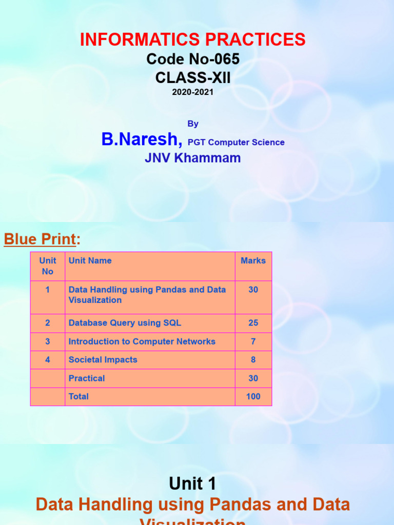 1 Data Handling Using Pandas 1 | PDF | Software Engineering | Computing