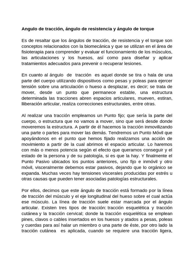 Angulos de Traccion, Resistencia, Torque | PDF | Esfuerzo de torsión ...