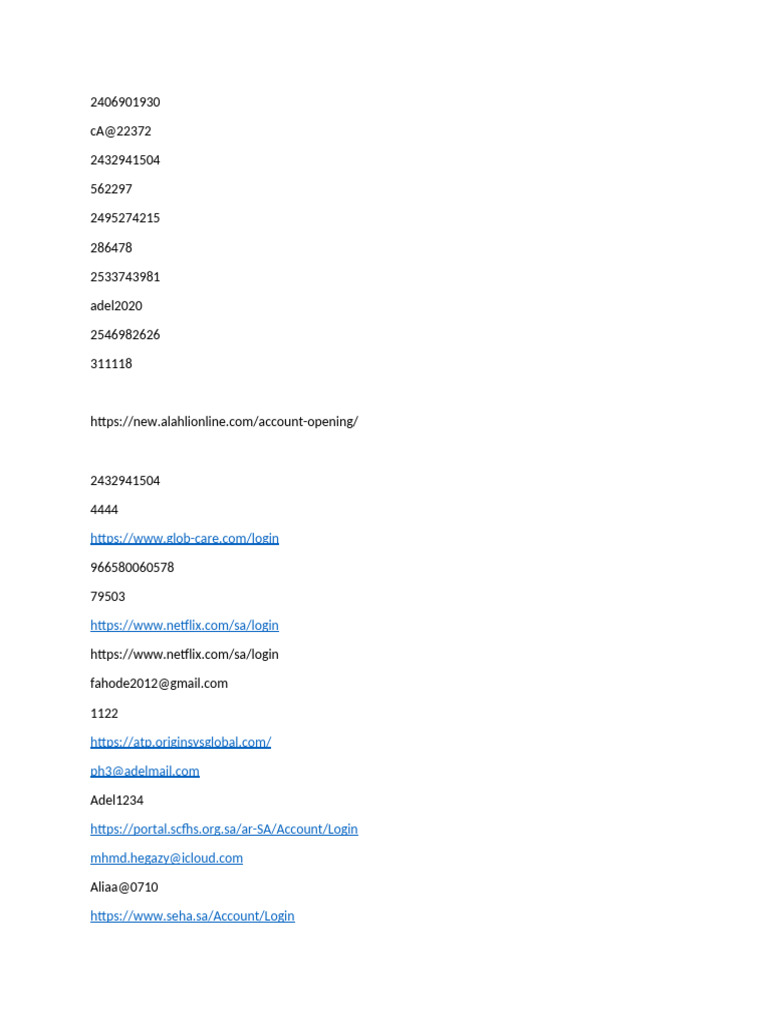Google Passwords | PDF