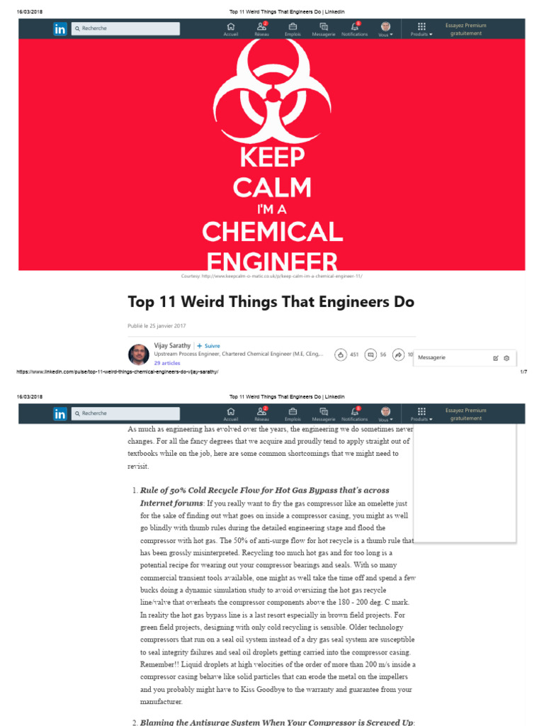 Top 11 Weird Things That Engineers Do - LinkedIn | PDF | Continuum ...