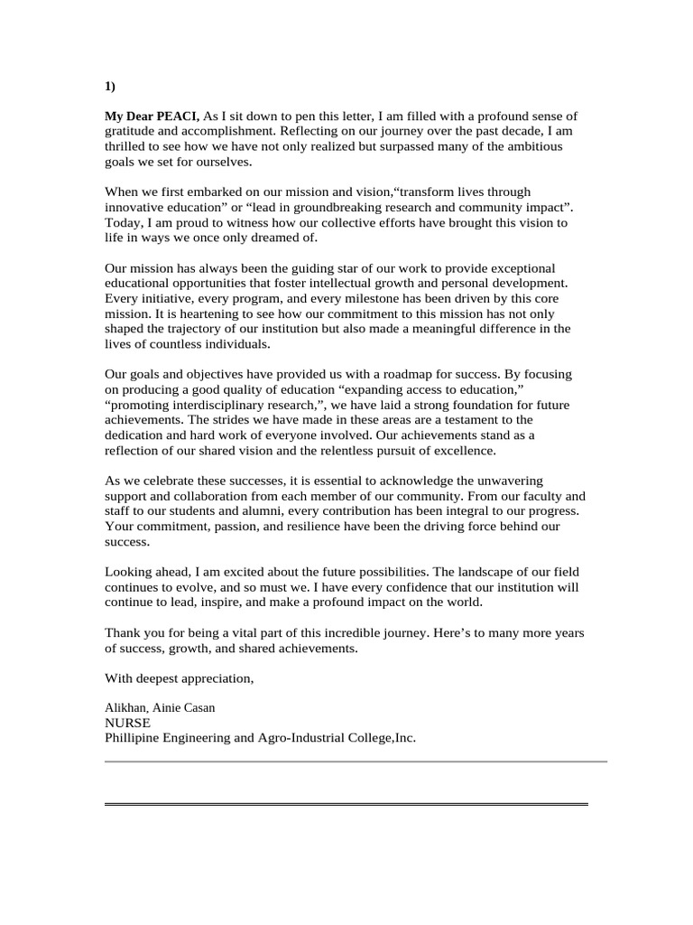 Letter FPR Institution | PDF | Wellness