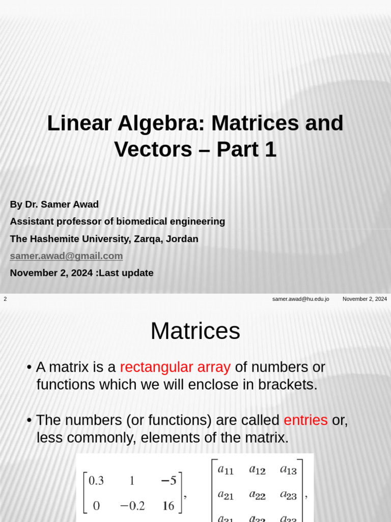2 Matrices Part1 | PDF | Matrix (Mathematics) | Functions And Mappings