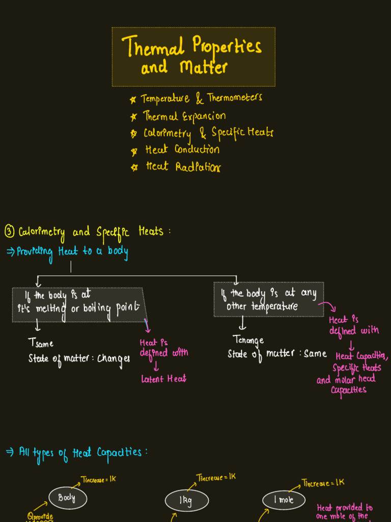 Thermal Properties of Matter Notes 04 | PDF | Heat | Heat Capacity