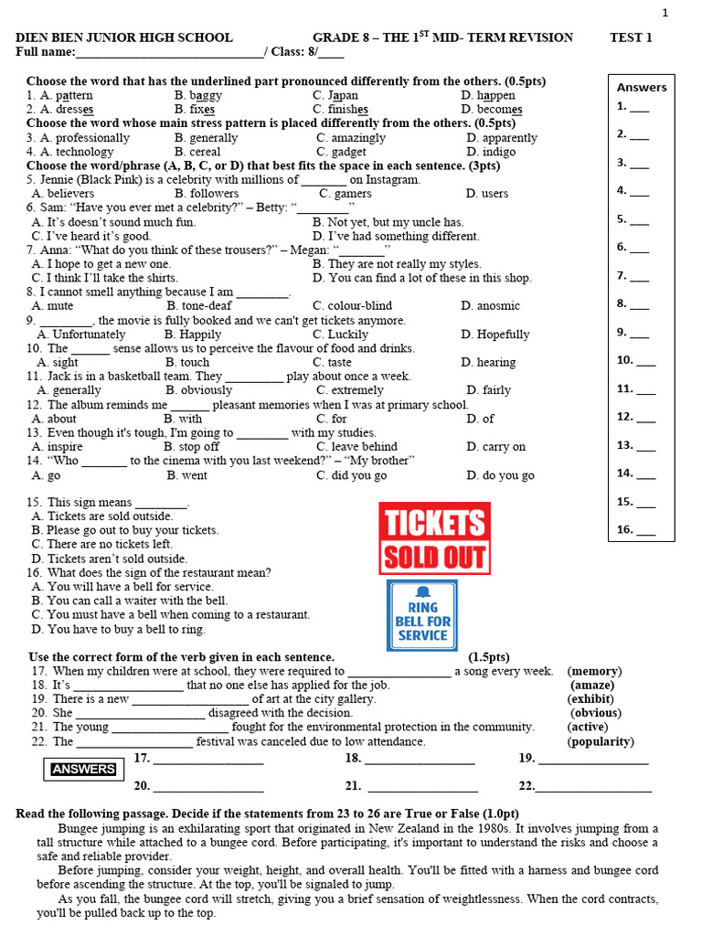 Updated T NG H P FP 8 - GK1 - 24-25 | PDF