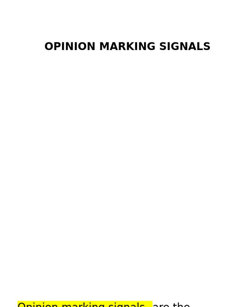 2nd Quarter Opinion Signal | PDF | Opinion | Epistemology