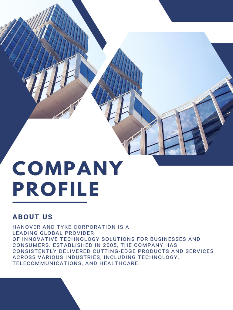 Blue Professional Company Profile Document | PDF | Art | Technology ...