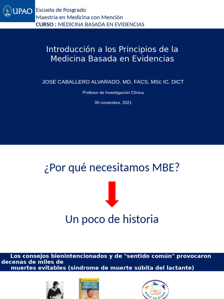 Clase 1 Introduccion A La Mbe | PDF | Evidencia basada en medicina | Medicina