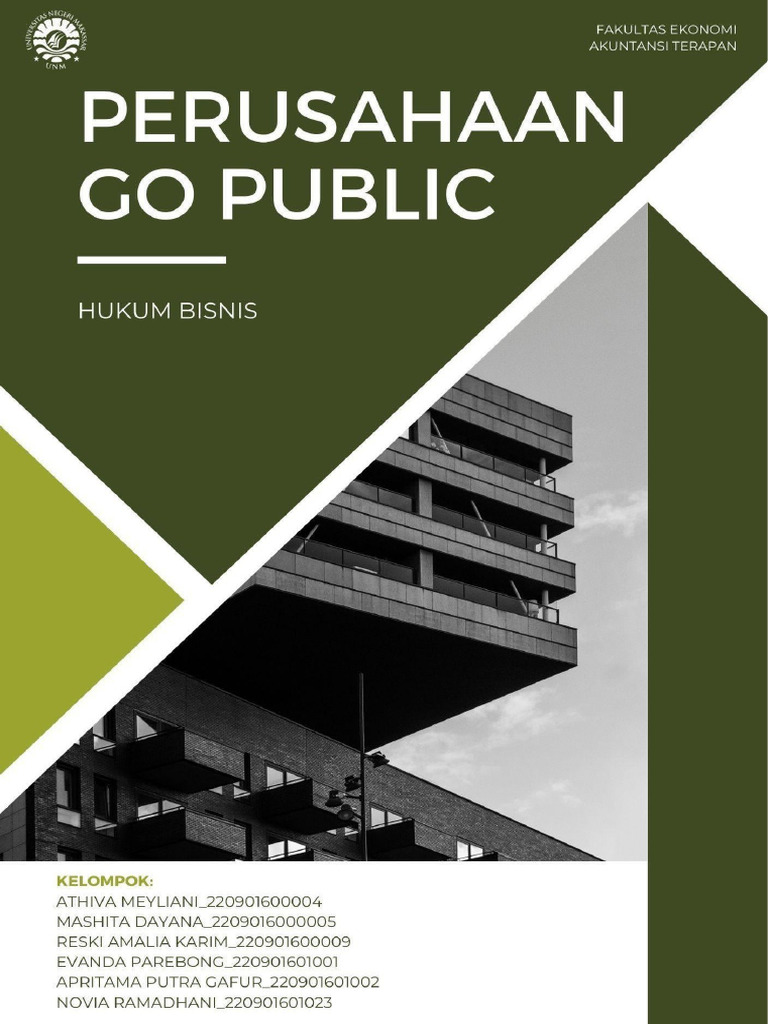 Perusahaan Go Publik | PDF | Bisnis | Hukum