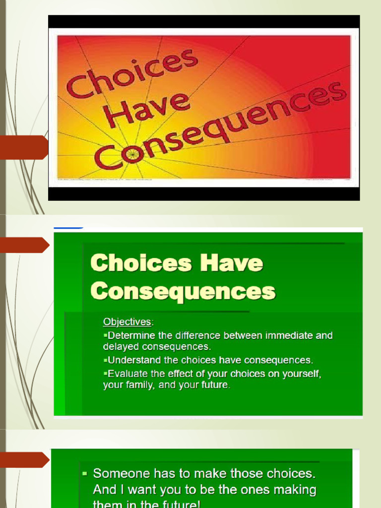 Choices Have Consequences | PDF