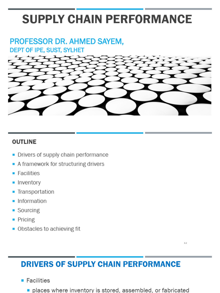 3rd Slide - SCM Drivers and Obstacles | PDF | Supply Chain | Pricing