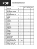 Form Checklist Serah Terima | PDF