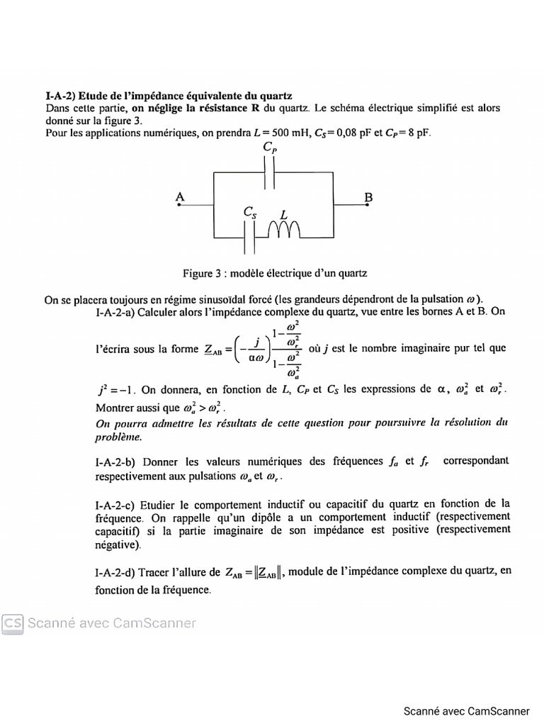 3-Problm Corrig D Régime Forc Sinusoïdale | PDF