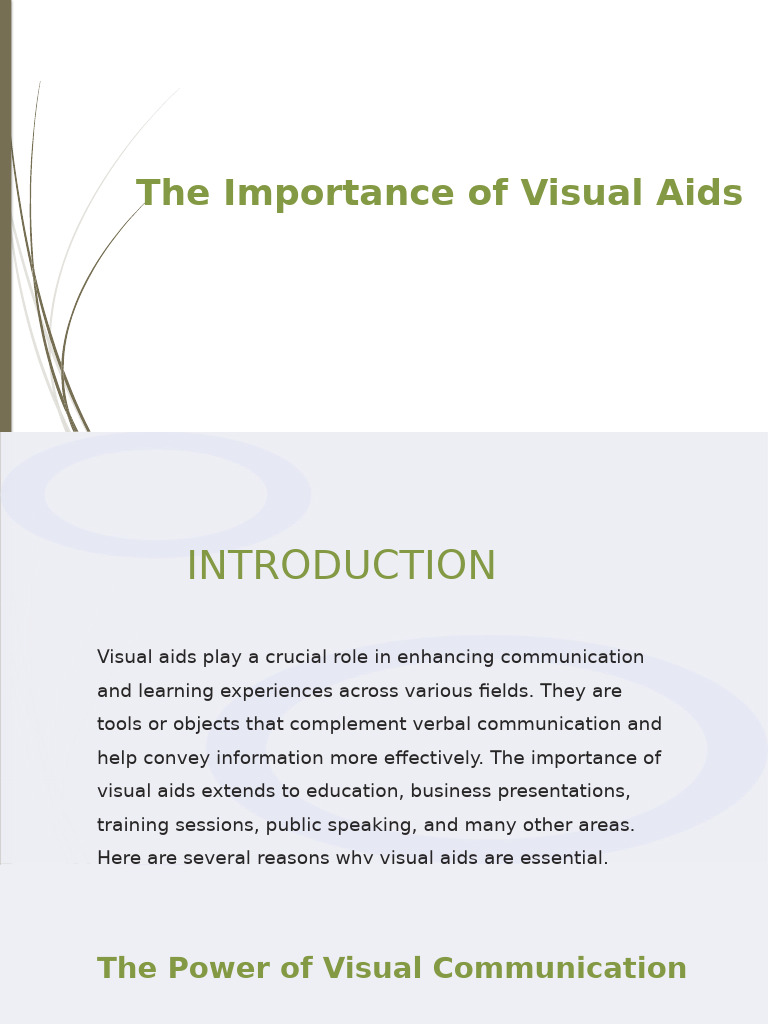 The Importance of Visual Aids | PDF | Infographics | Writing