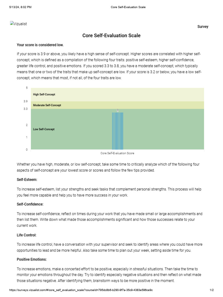 Core Self-Evaluation Scale2 | PDF | Self Esteem | Self Concept