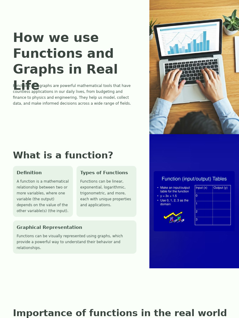 How We Use Functions and Graphs in Real Life | PDF | Function ...