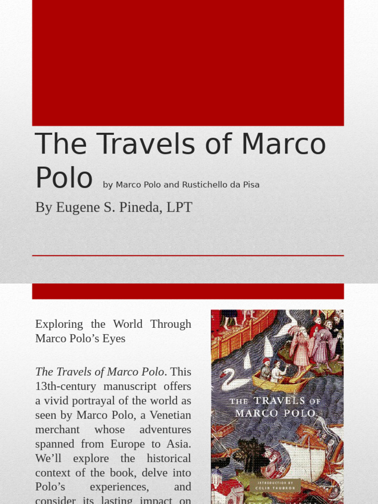 The Travels of Marco Polo | PDF | Marco Polo | Mongol Empire