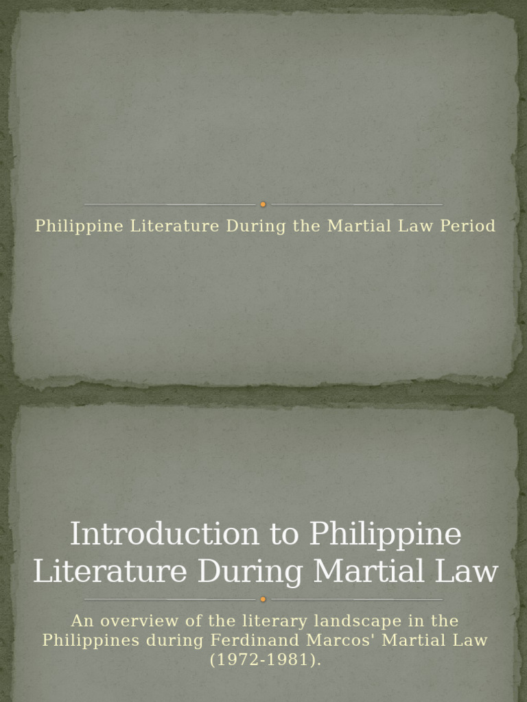 Panitikan Marcos Time | PDF