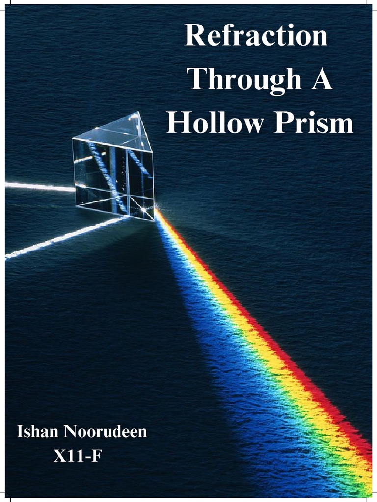 Ishan Noorudeen Physics Project Work | PDF | Refraction | Optics