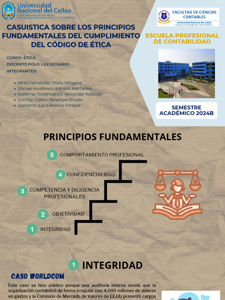 Principios de Cumplimiento Del Codigo Etica | PDF | Contador | Contabilidad