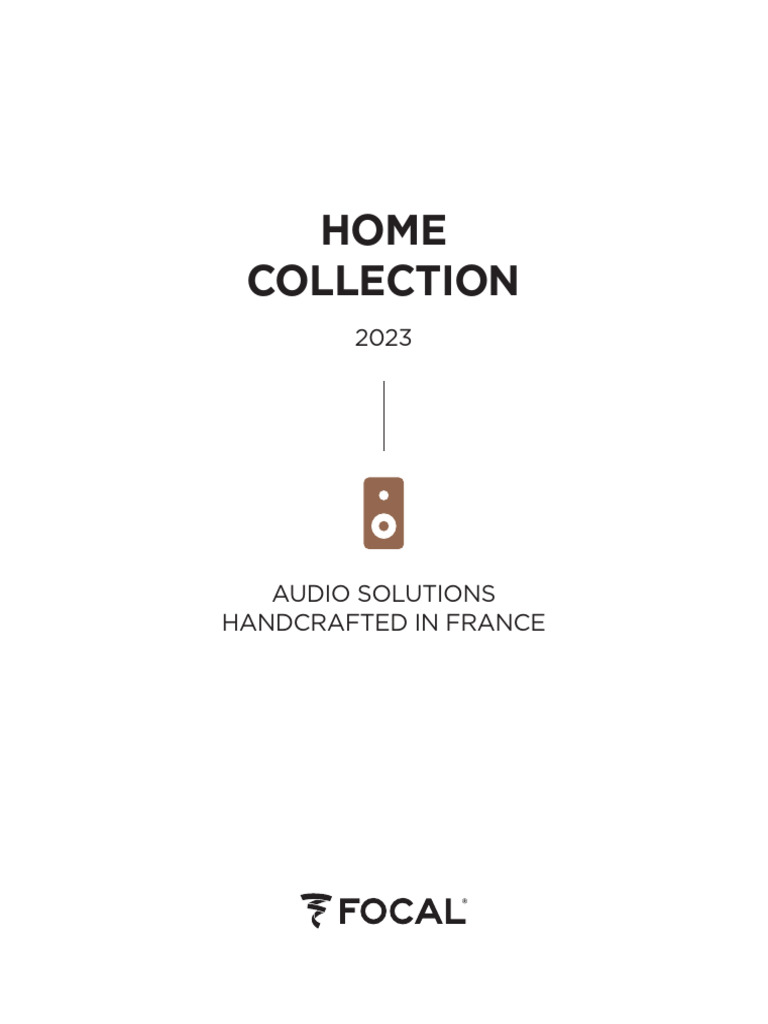 (Catalog) Focal, 2023 Audio Solutions Home Collection | PDF ...