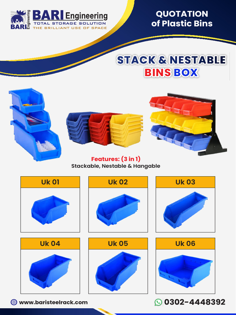 UK Stackable Nestable & Hangable Bins Box 18-10-2024 | PDF | Home & Garden