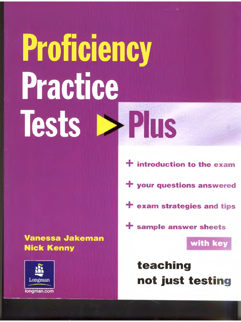 Proficiency Practice Tests Plus - Vanessa Jakeman, Nick Kenny (Longman ...