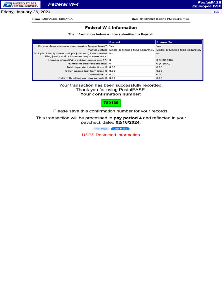 Federal W-4 | PDF | Economies | Taxes