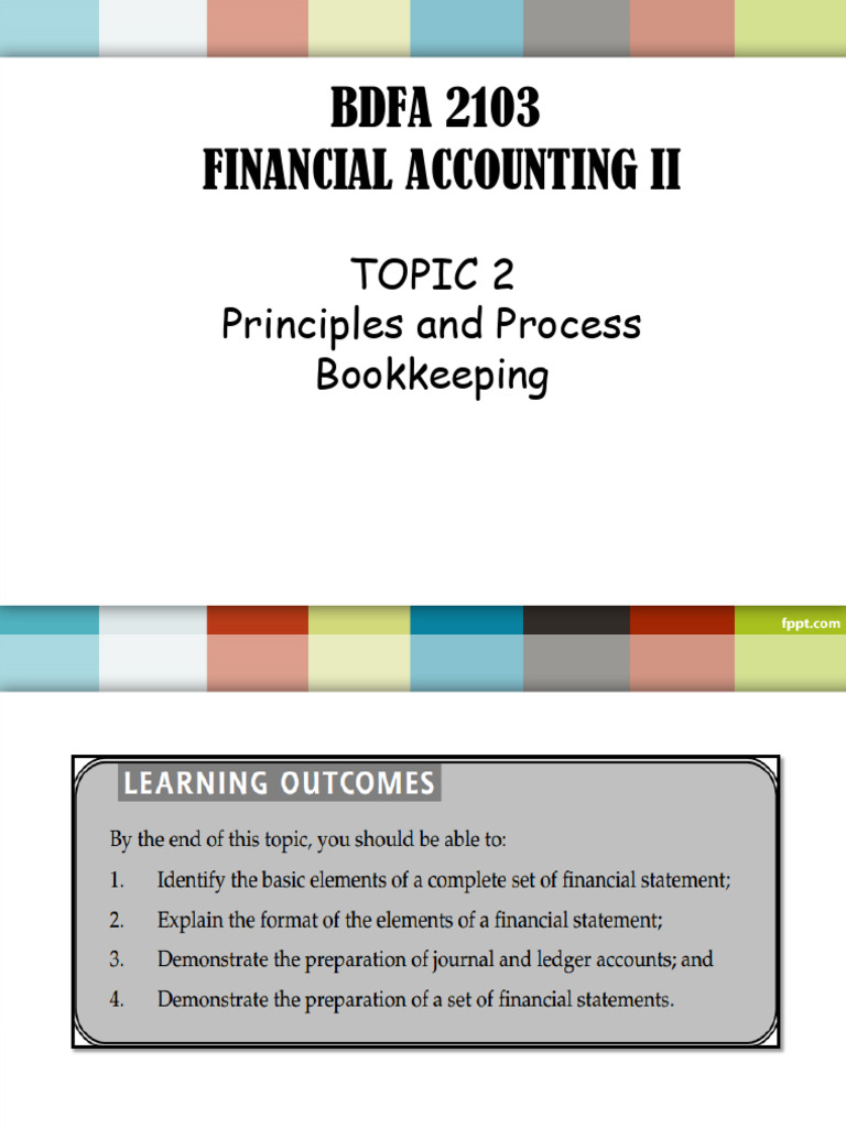 T2 BDFA2103 - Principles and Process of Bookkeeping | PDF | Equity ...